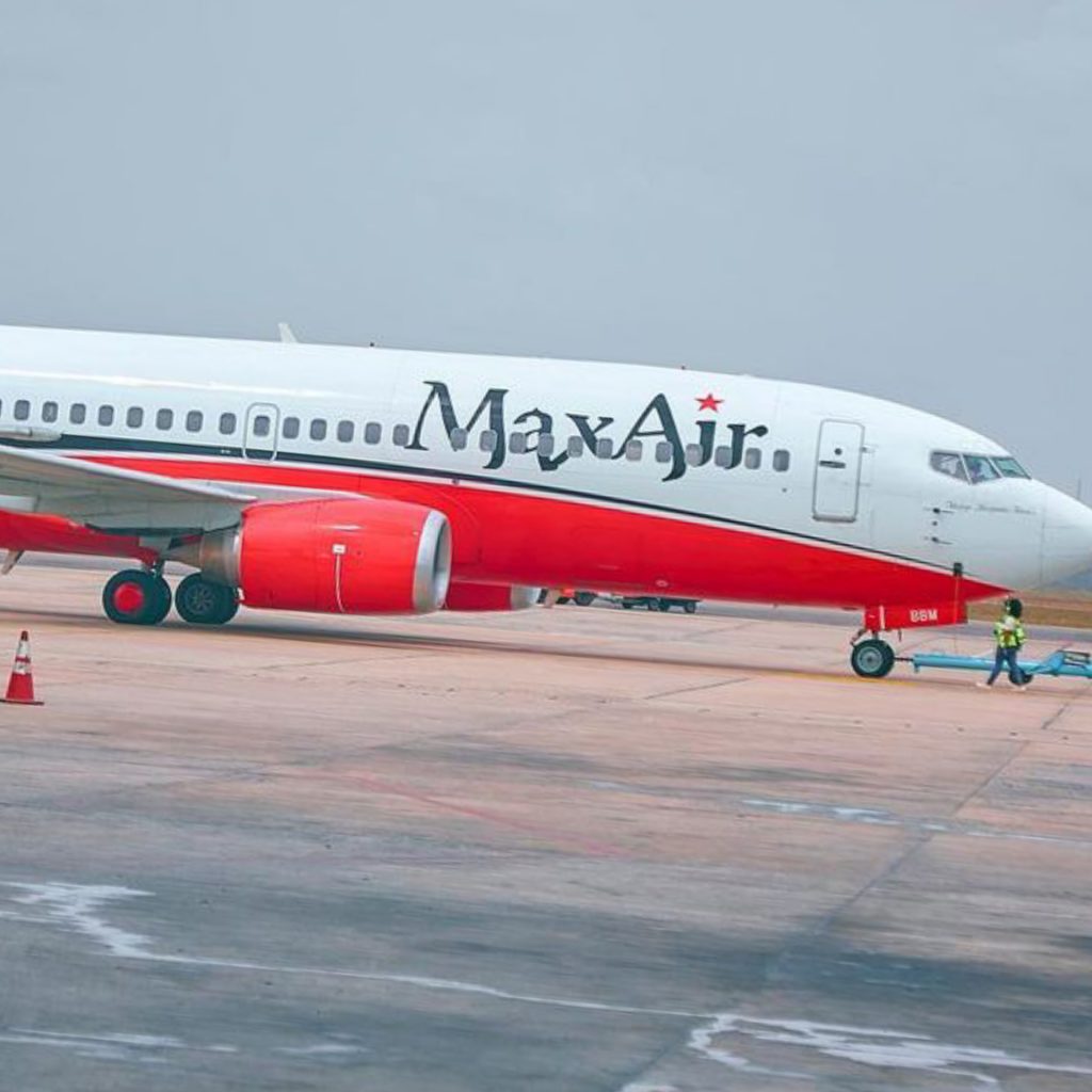 Breaking! Max Air Plane Crash-lands, Tyre Bursts Into Flames At Abuja ...